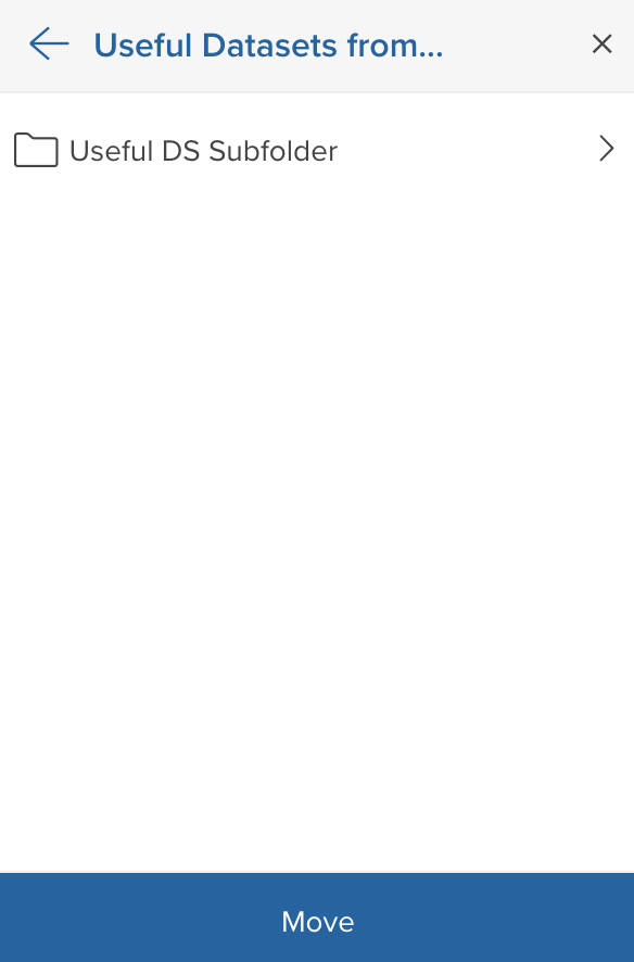 Organizing datasets into folders – Help Center